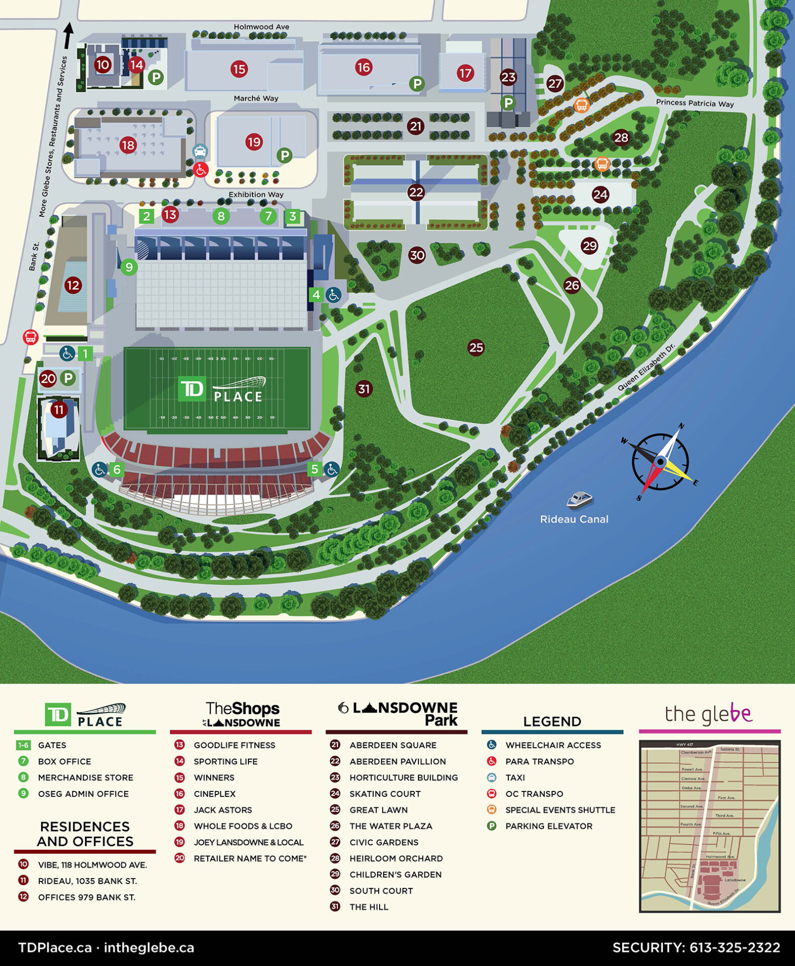 Map – TD Place / Lansdowne Live Map – TD Place / Lansdowne Live